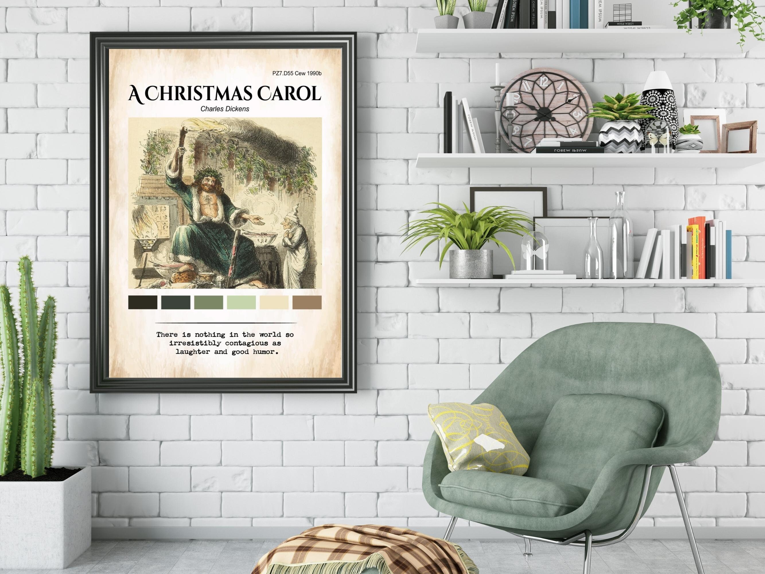 A Christmas Carol Literary Art Print, Christmas Gift for Charles ...