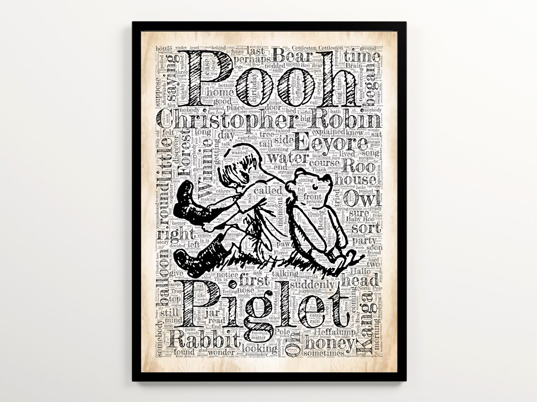 Winnie the Pooh Illustration With 2000 Words of the Book, Children's ...