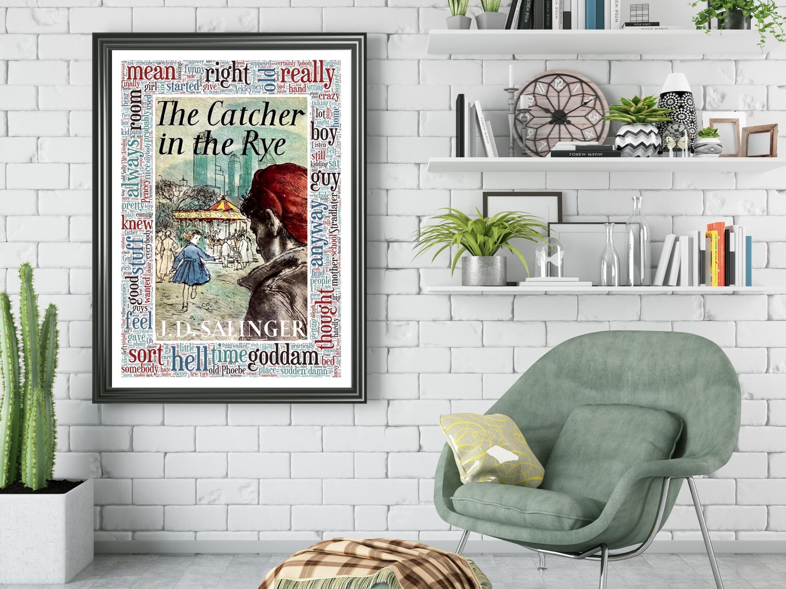 The Catcher in the Rye Cover Art Printable, American Novel Poster ...