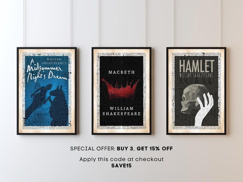 Macbeth Book Cover Art Featuring 2000 Words of the Book, Macbeth Word ...