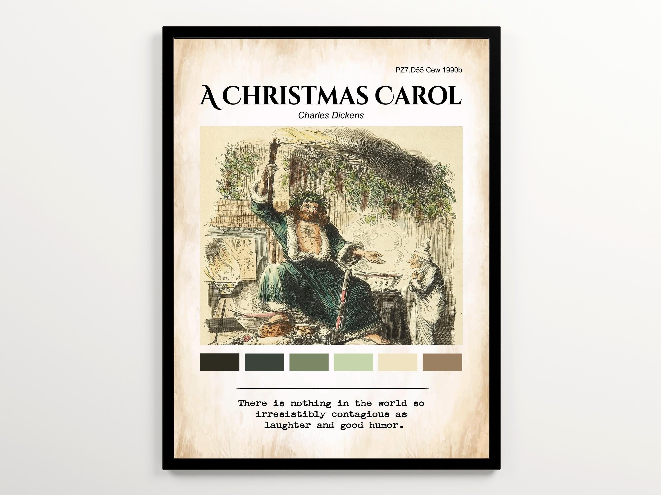 A Christmas Carol Literary Art Print, Christmas Gift for Charles ...