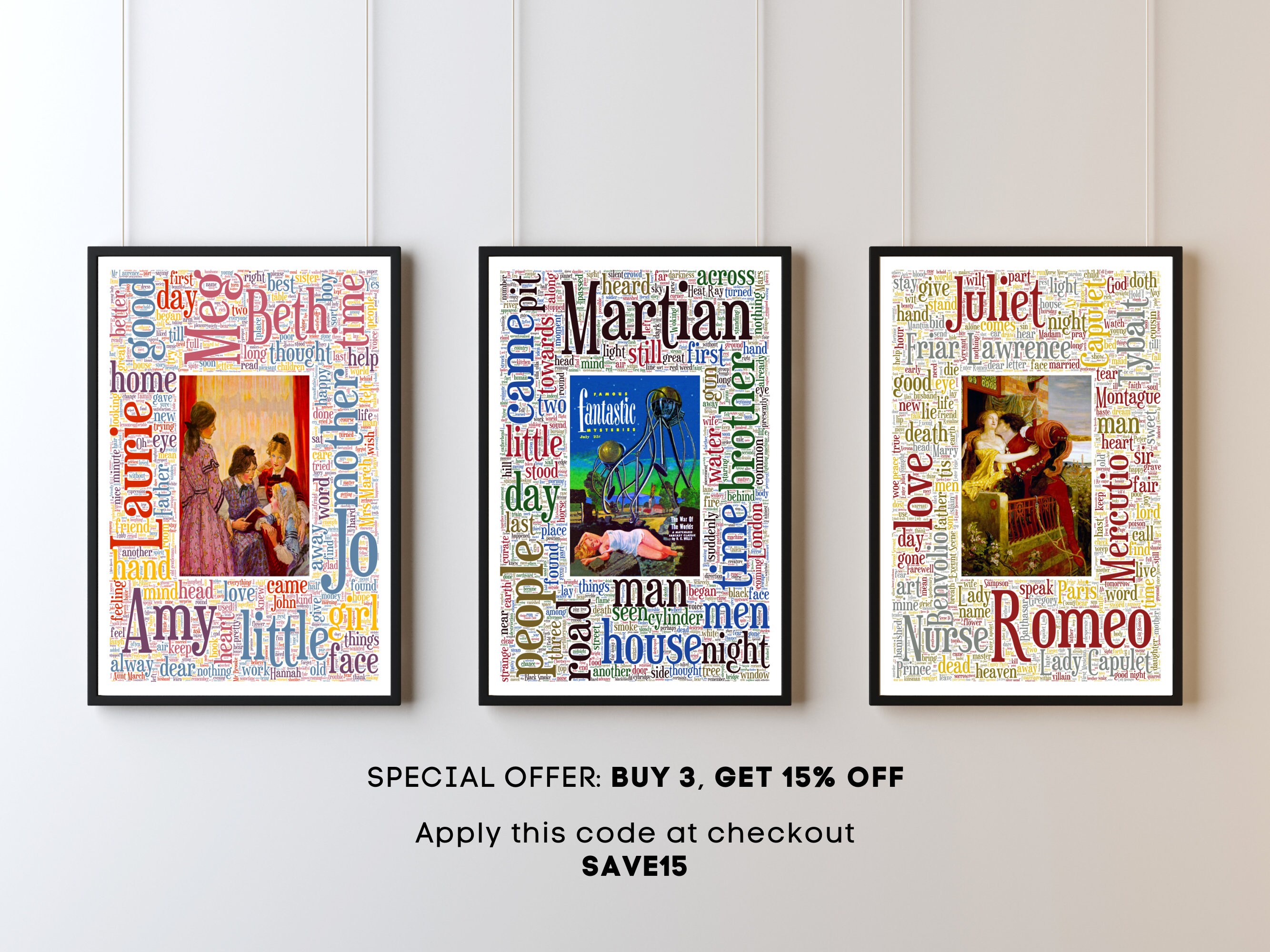 Harper Lee's to Kill a Mockingbird Literary Word Cloud Poster, Southern ...