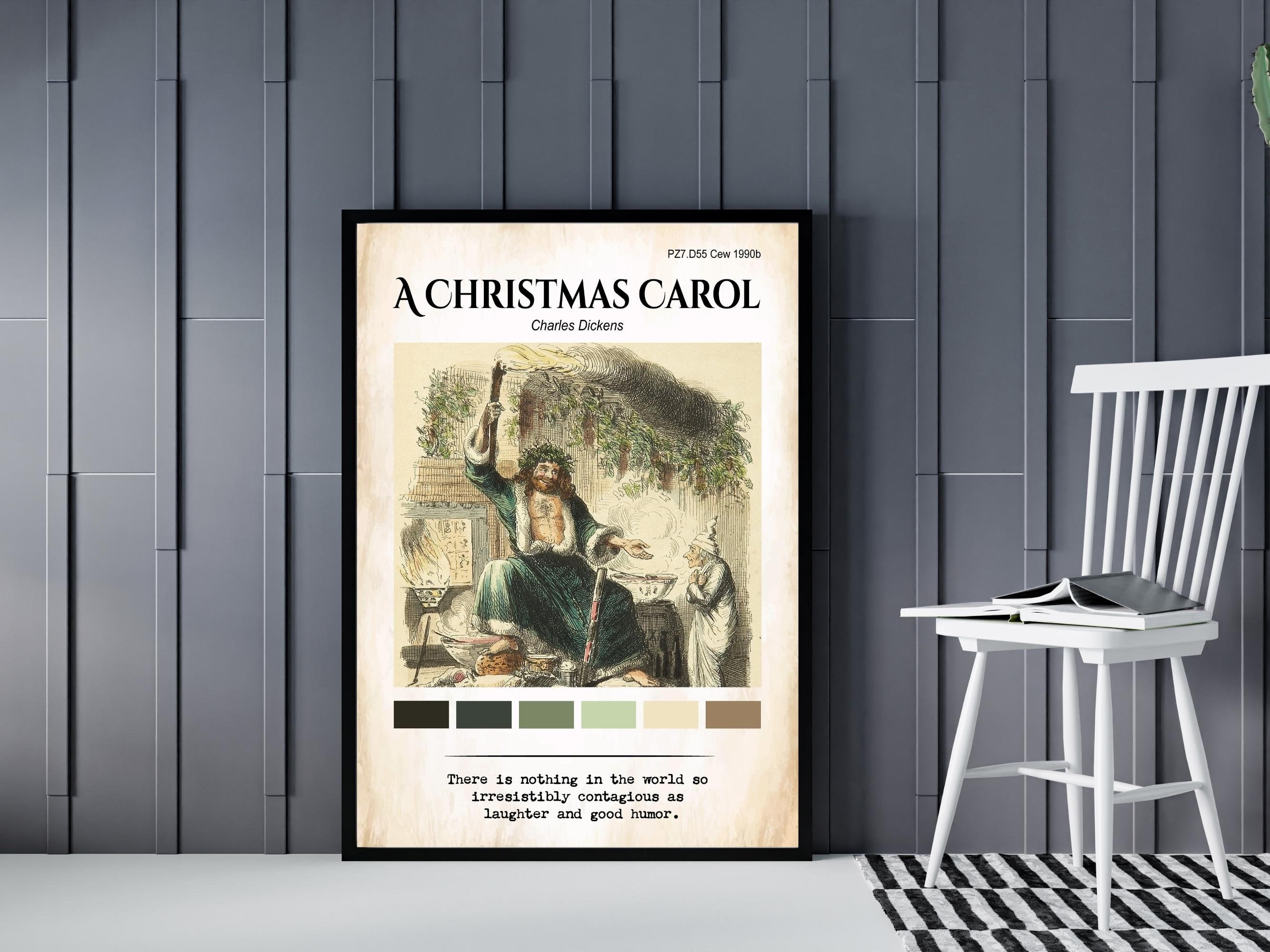A Christmas Carol Literary Art Print, Christmas Gift for Charles ...