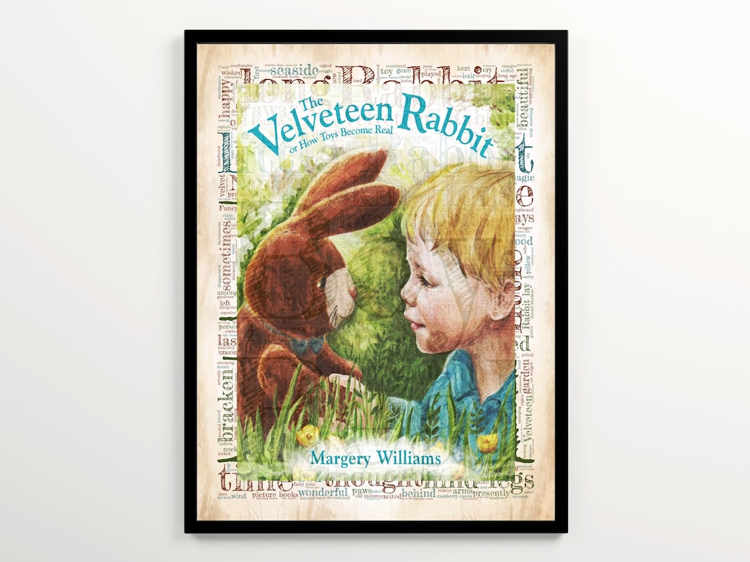 The Velveteen Rabbit Book Cover Art With 2000 Words of the Book, Set of ...