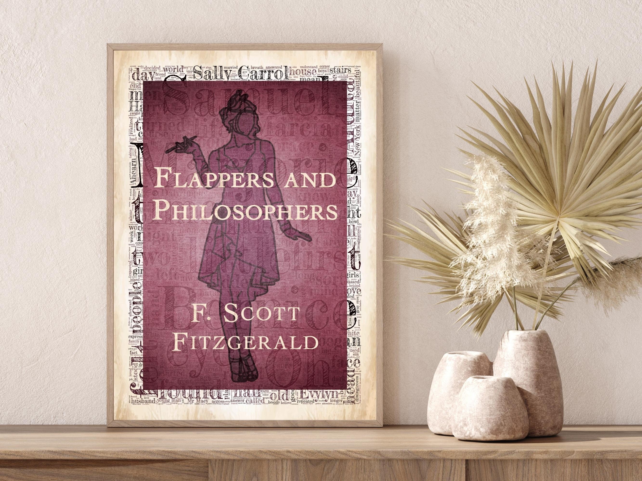 F. Scott Fitzgerald's Flappers and Philosophers Book Cover on Vintage ...