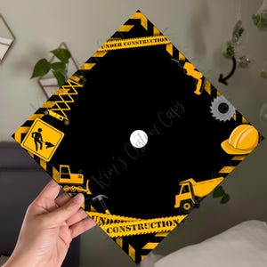 Construction Management Graduation Cap Custom Quote Cap Topper - Etsy