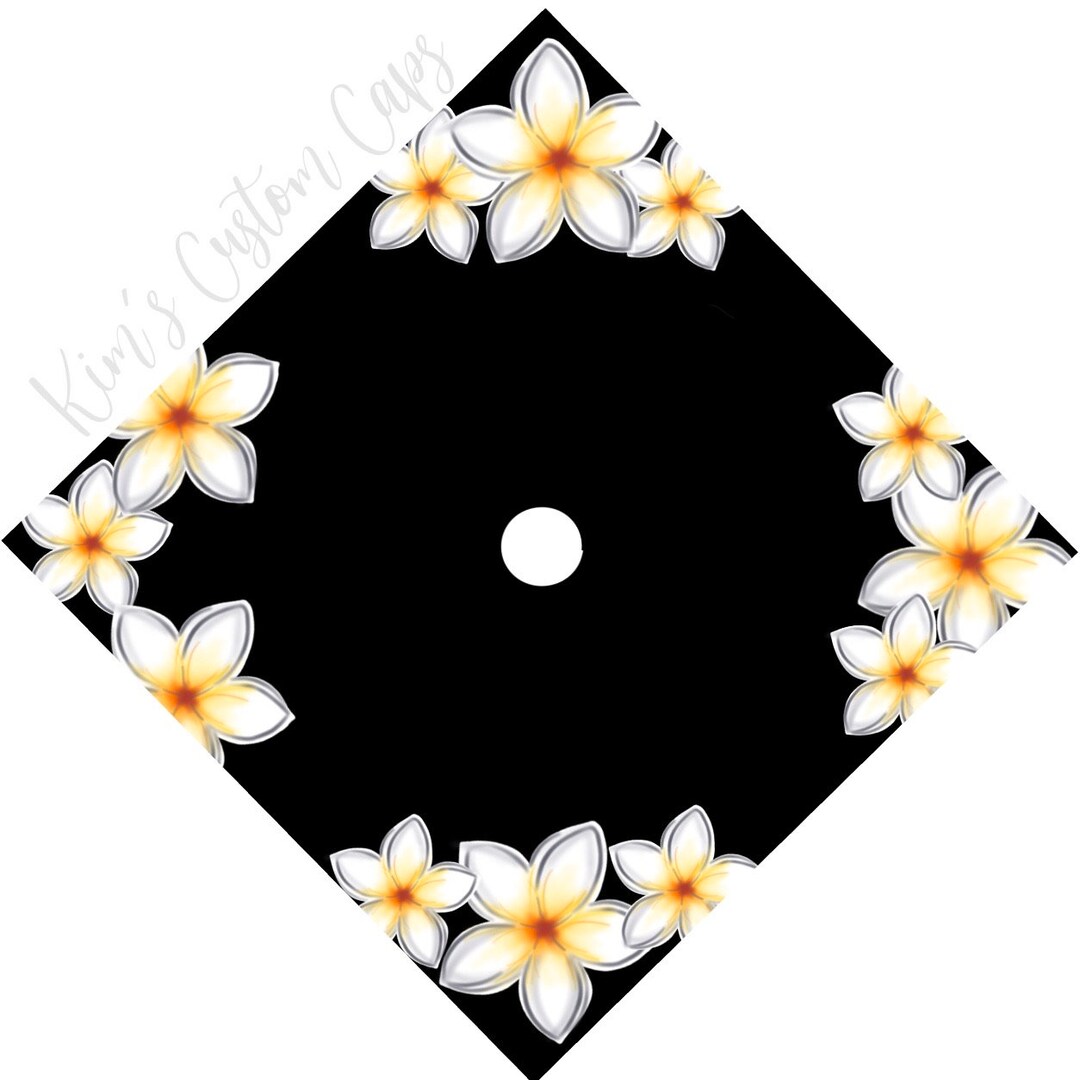 Floral Graduation Cap Custom Quote Topper - Etsy