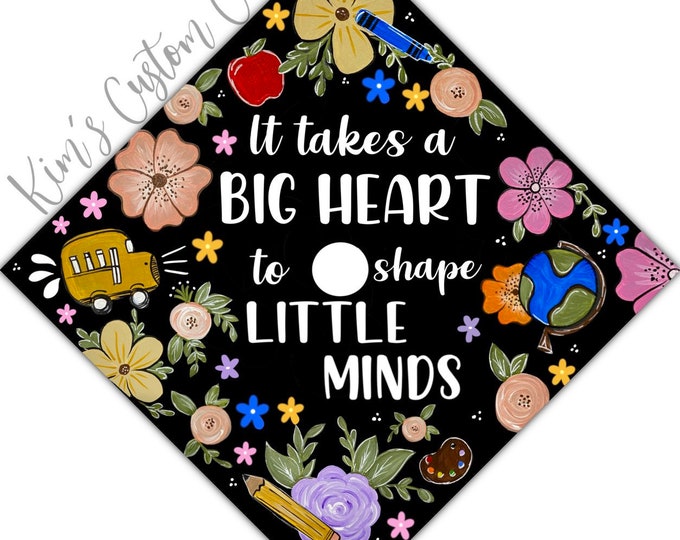 Teacher Graduation Cap Topper Elementary Education - Etsy