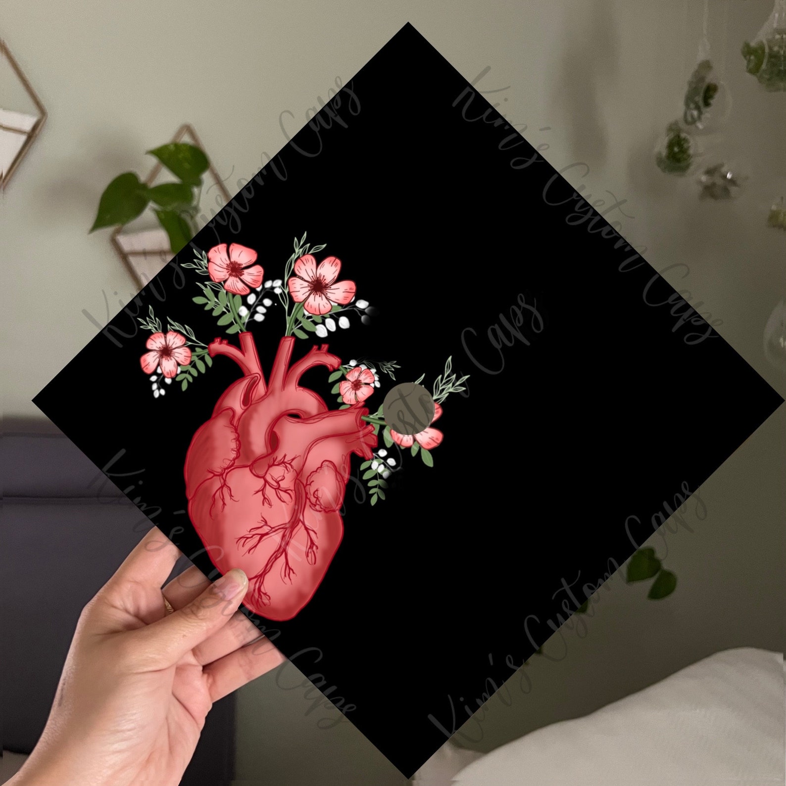 Heart Nursing Doctor Printed Custom Quote Graduation Cap Topper - Etsy