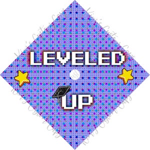 Video Game Level up Printed Graduation Cap Topper - Etsy