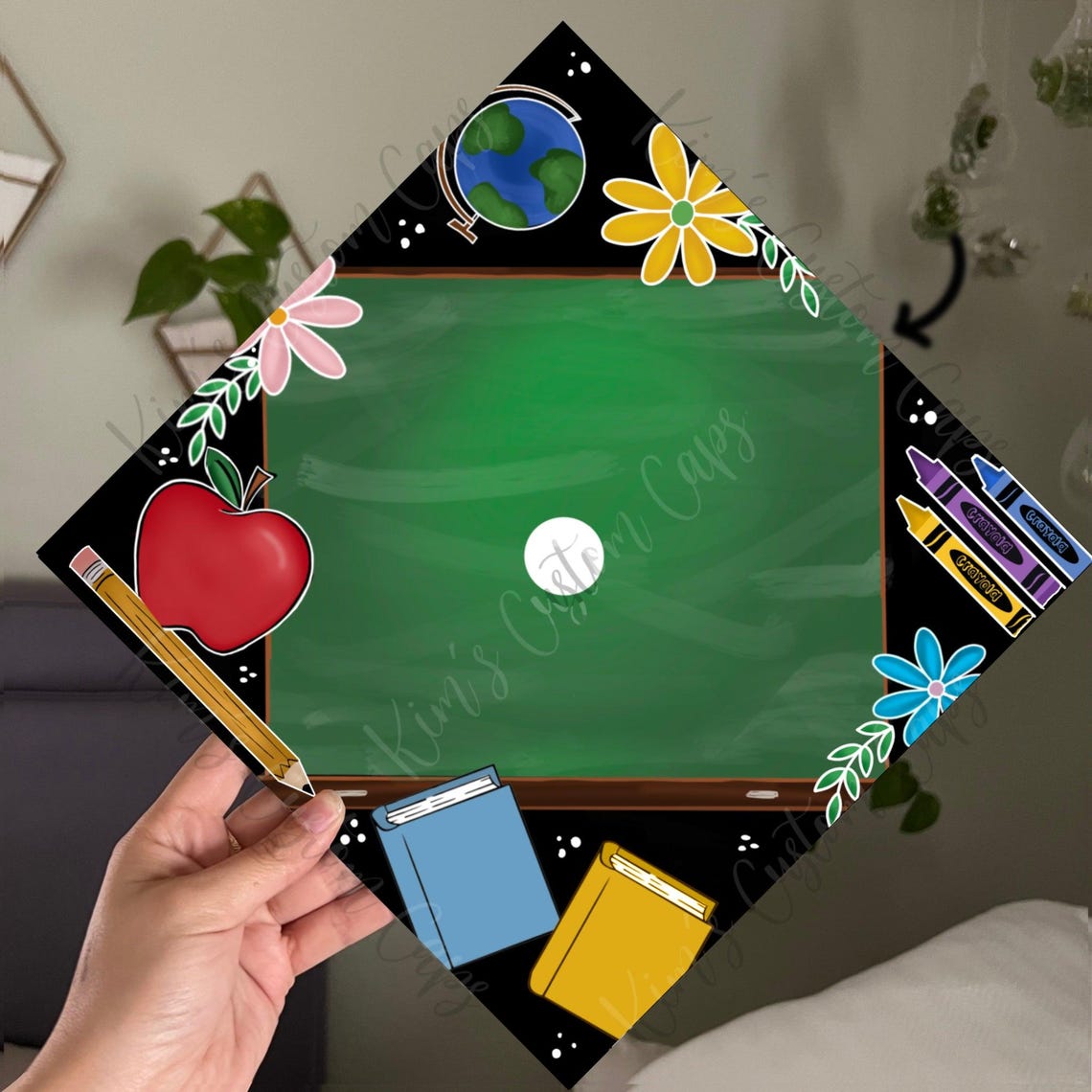 Teacher Classroom Graduation Cap Custom Quote Cap Topper Elementary ...