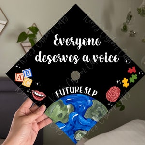 SLP Speech Language Pathologist Printed Graduation Cap Topper - Etsy