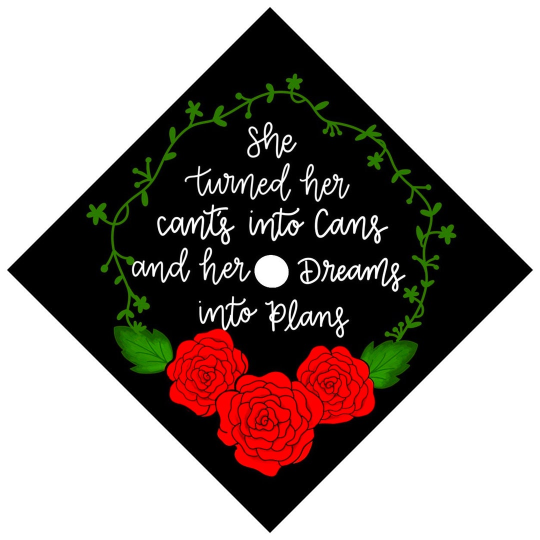 Floral Graduation Cap Spanish Printed Cap Topper - Etsy