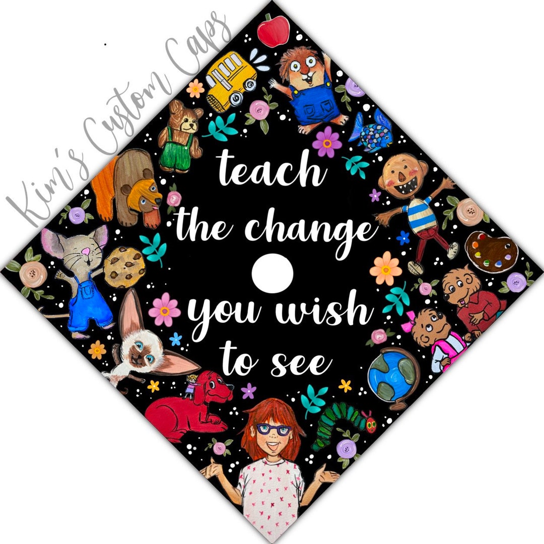 Teacher Graduation Cap Topper Elementary Education - Etsy