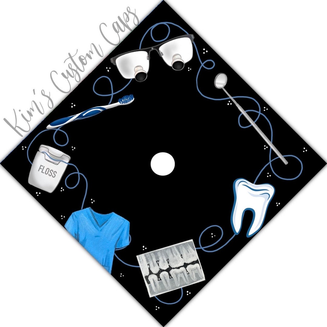 Dentist Dental Dentistry Graduation Cap Custom Quote Cap Topper - Etsy
