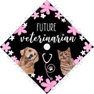 Veterinary Vet Tech Graduation Cap Topper - Etsy