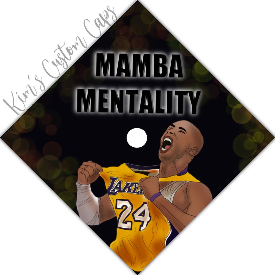 Kobe Bryant Mamba Mentality Printed Graduation Topper - Etsy