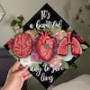Nurse Nursing Doctor Anatomical Lungs Graduation Cap Printed Cap Topper ...