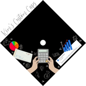 Accounting Accountant Printed Custom Quote Graduation Cap Topper - Etsy