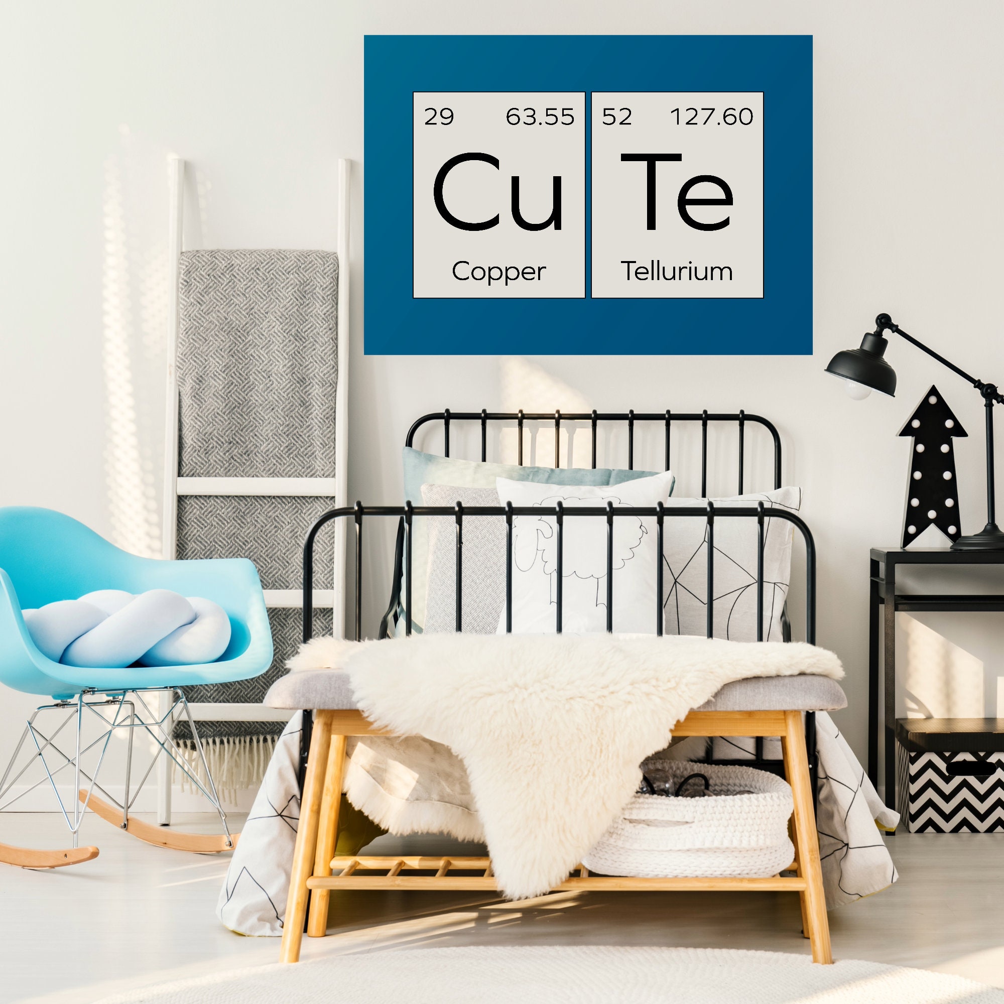 Cute Periodic Table Element Art Poster Print Chemistry Wall - Etsy