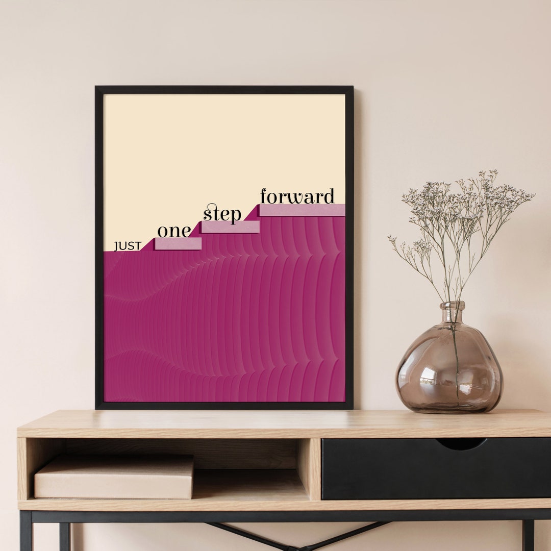 Pink Poster Motivational Quote Wall Art Girl Boss Print for ...