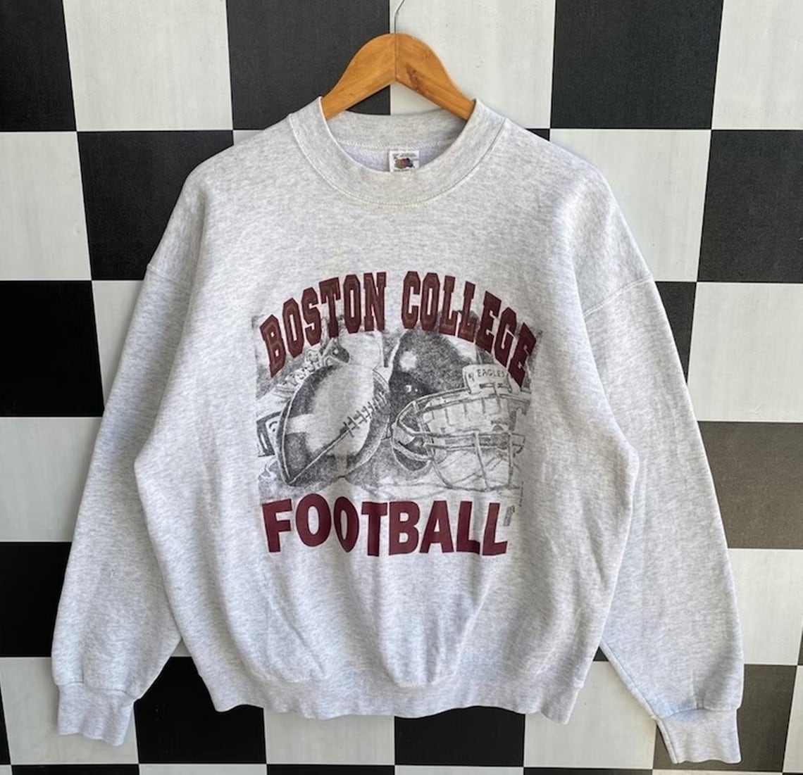 Vintage 90s Boston College Football Sweatshirt, Boston College Shirt ...