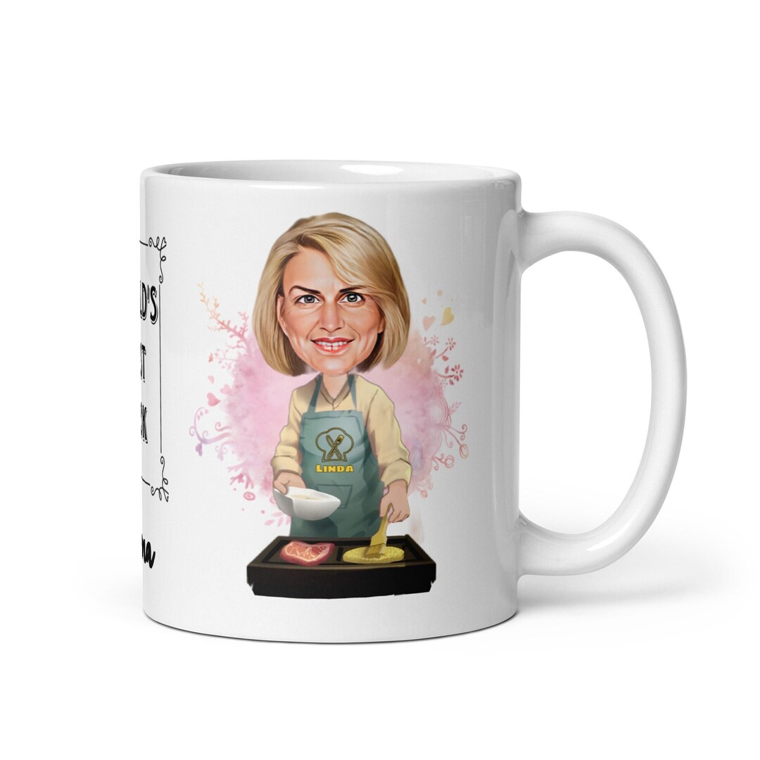 Mom Caricature Mug Personalized , Custom Mothers Day Mug, Best Mom Ever ...