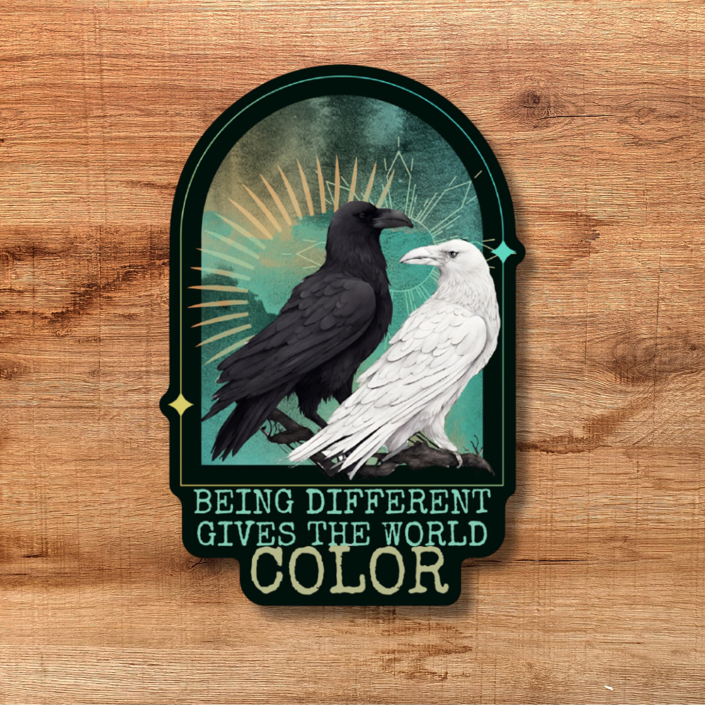 WHITE RAVEN "colors" Sticker - Etsy