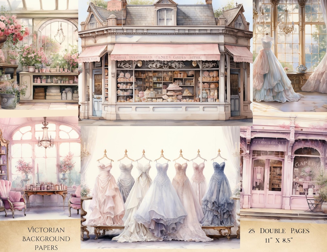 Victorian Background Paper Digital Download, 25 Digital Papers - Etsy
