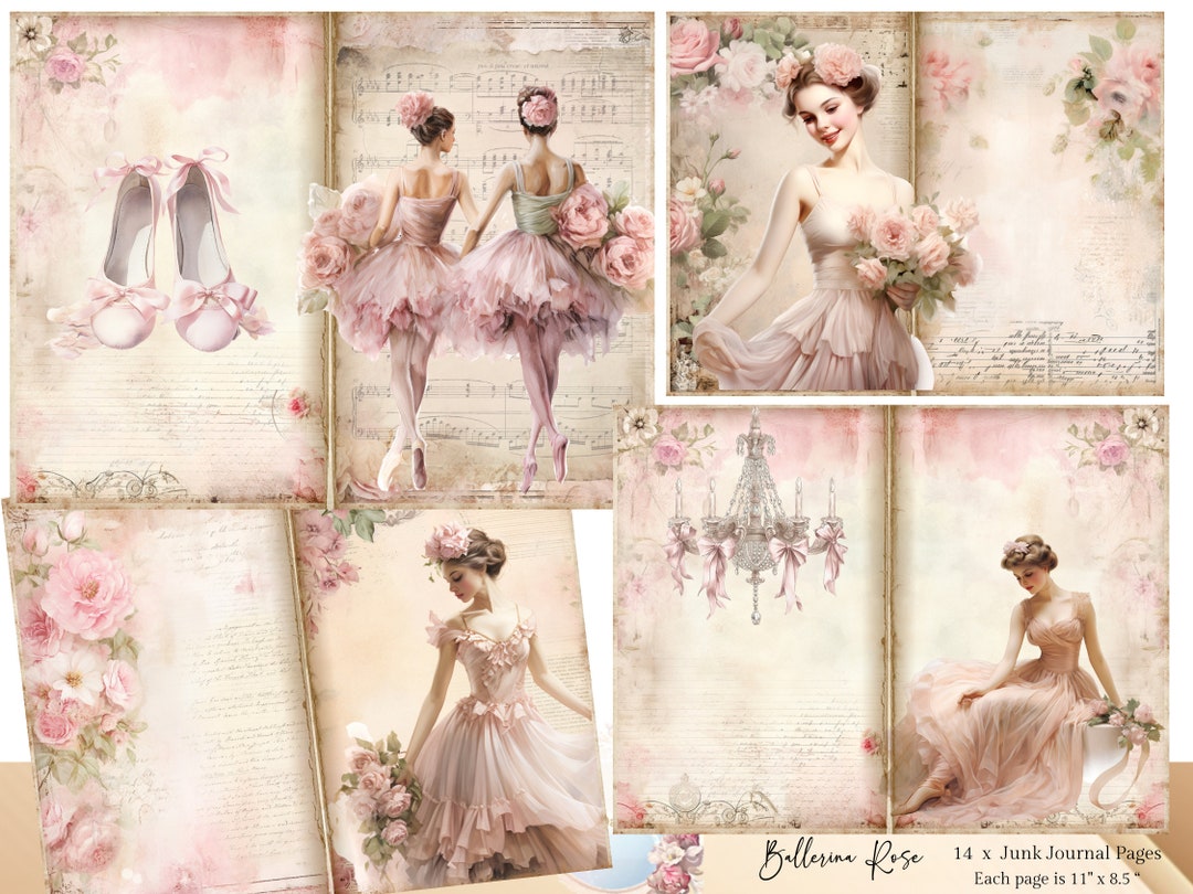Ballet Junk Journal Pages, Ballerina Junk Journal, Ballet Ephemera ...