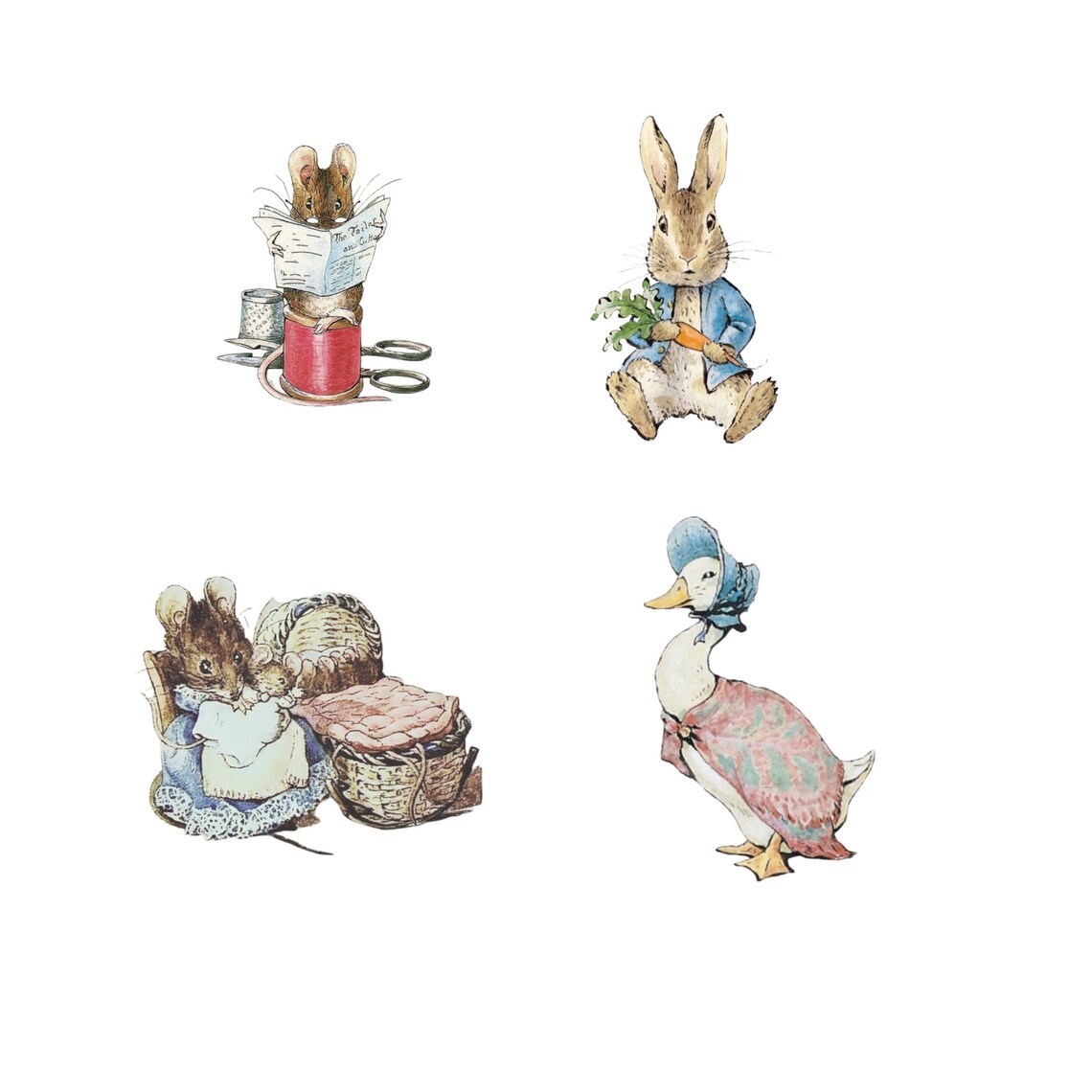 Vintage Peter Rabbit Clipart 15 X Peter Rabbit Digital Download Vintage ...