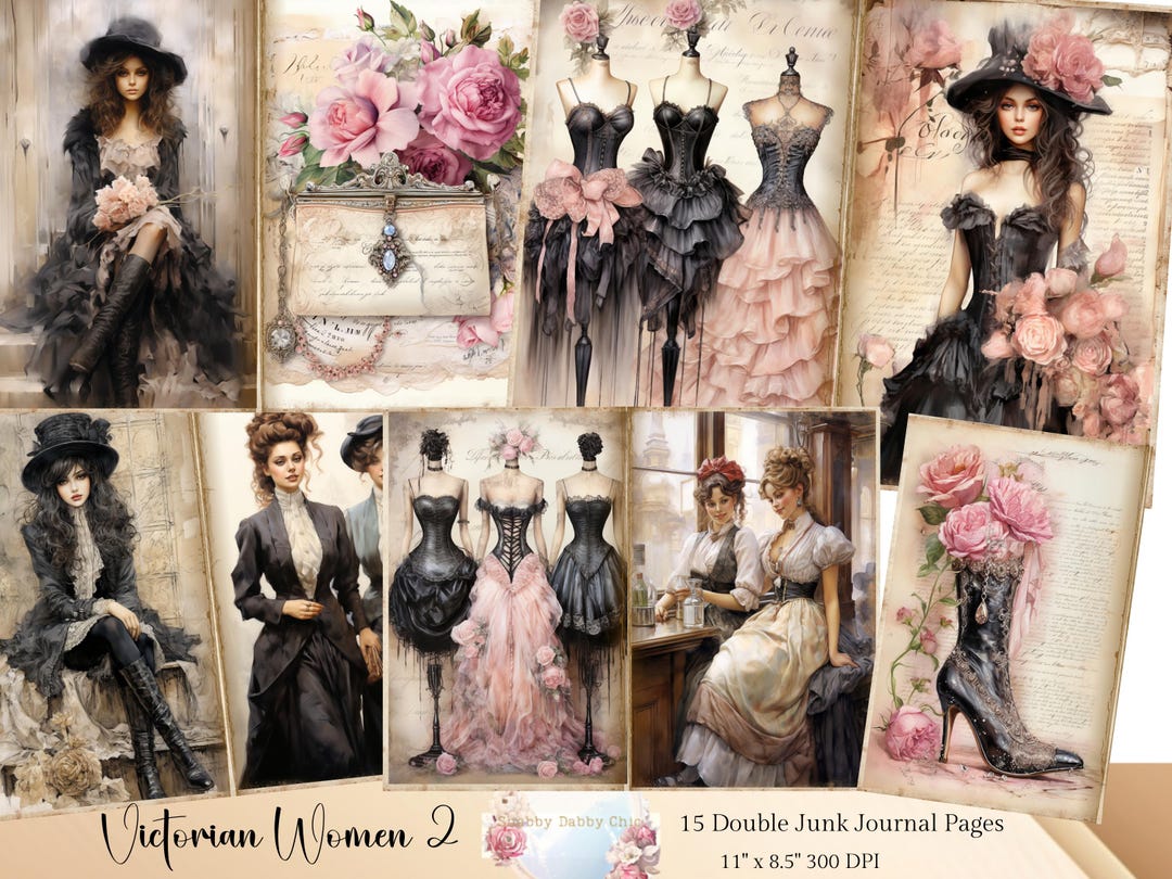 Victorian Women Junk Journal Pages, Victorian Ladies Junk Journal ...