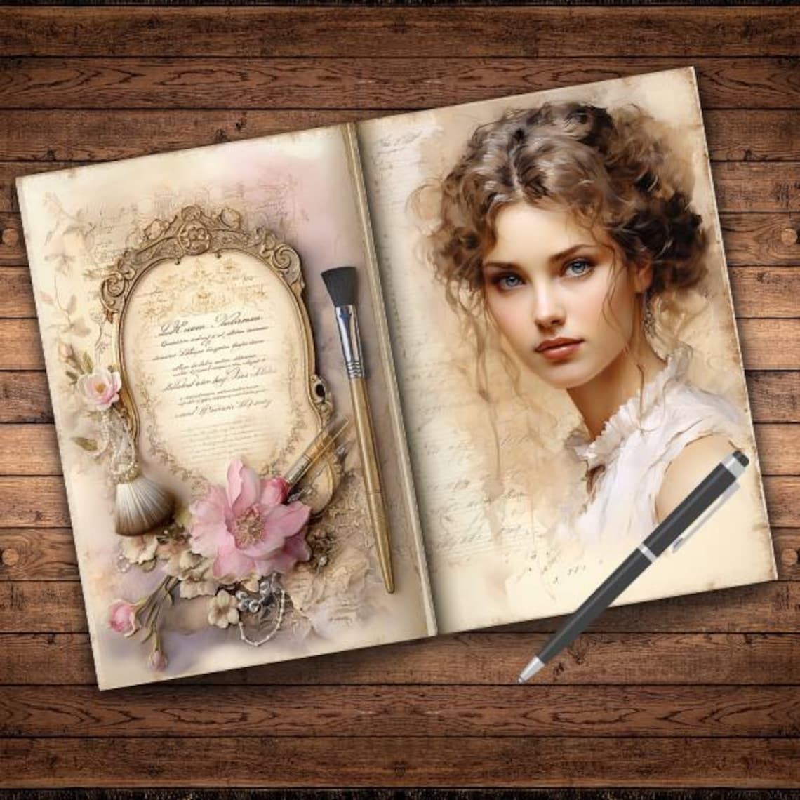 Victorian Ladies Junk Journal Pages, Victorian Women Junk Journal ...