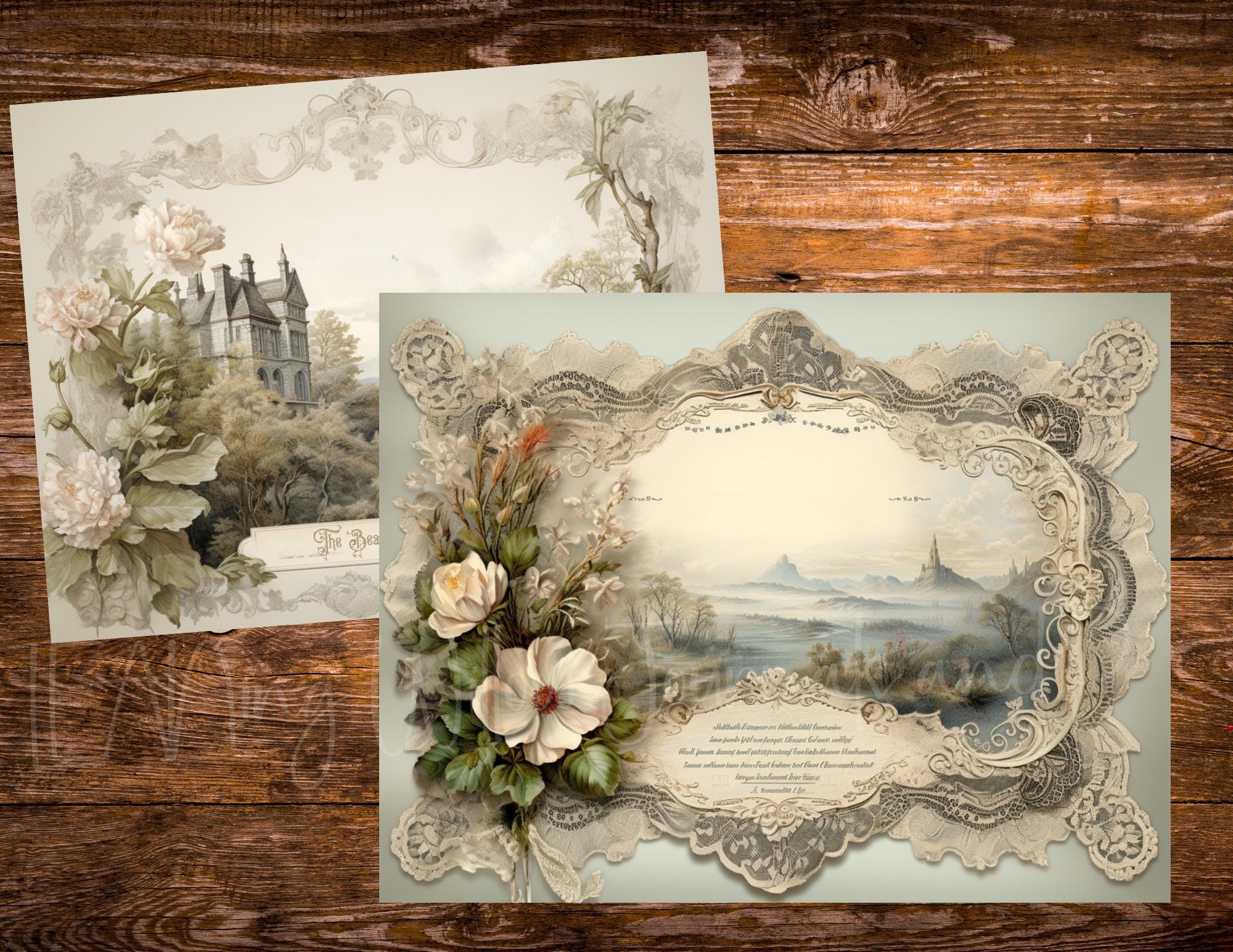 Vintage Tea Junk Journal Printable Pages, Hotels Junk Journal Kit, Junk ...