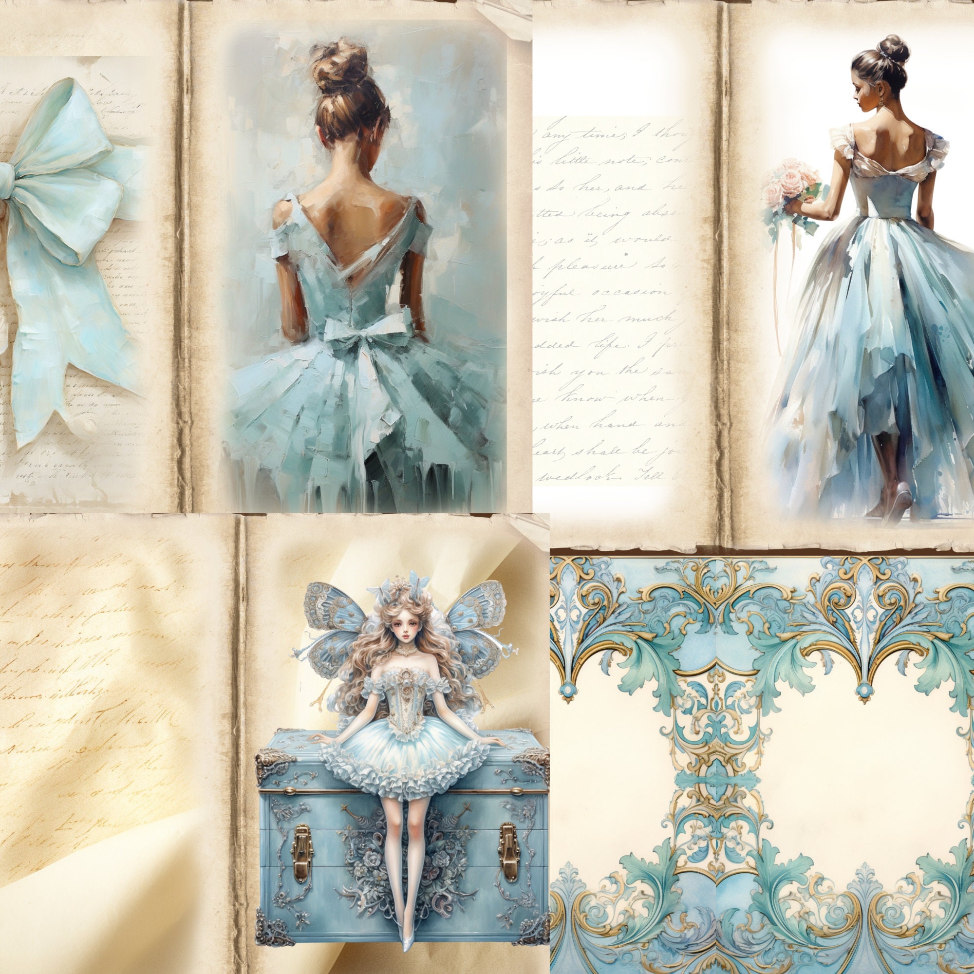 Ballet Junk Journal, Ballet Digital Papers, Ballet Junk Journal Papers ...
