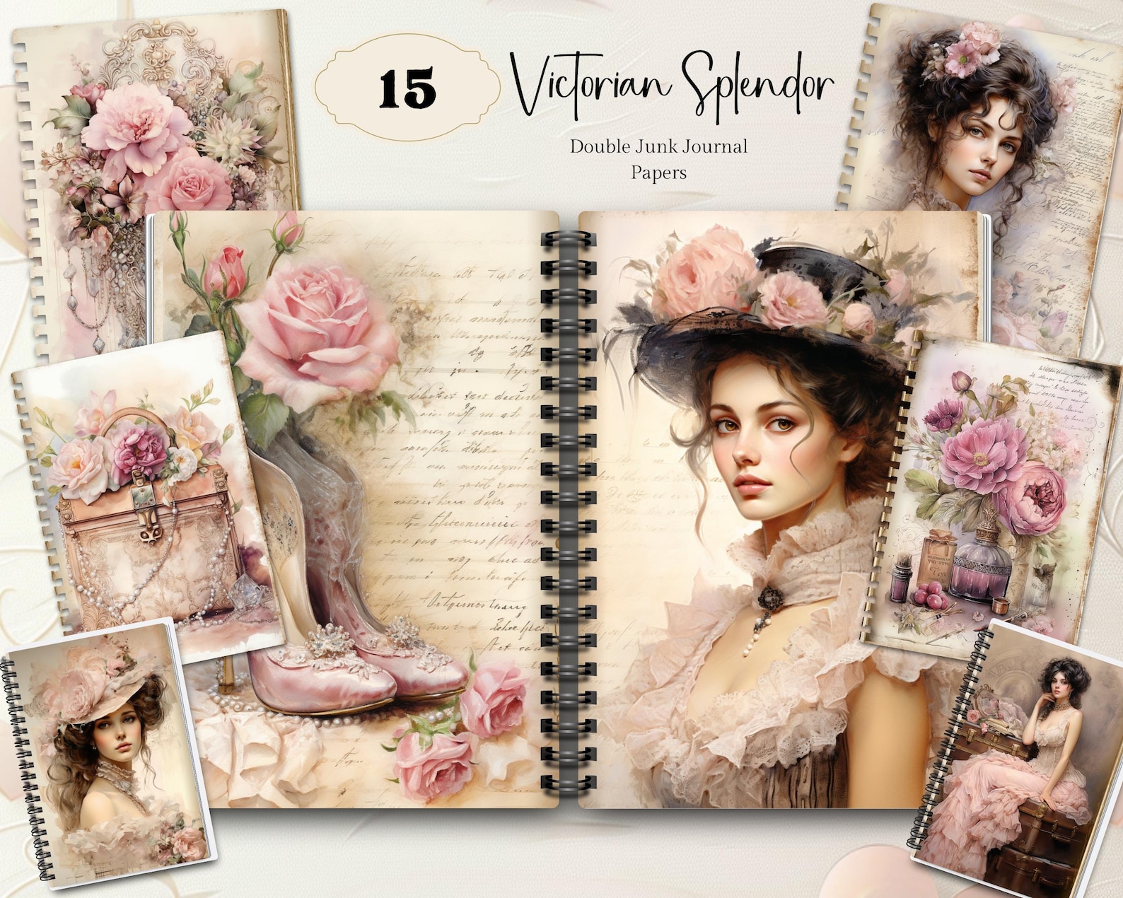 Victorian Ladies Junk Journal Pages, Victorian Women Junk Journal ...