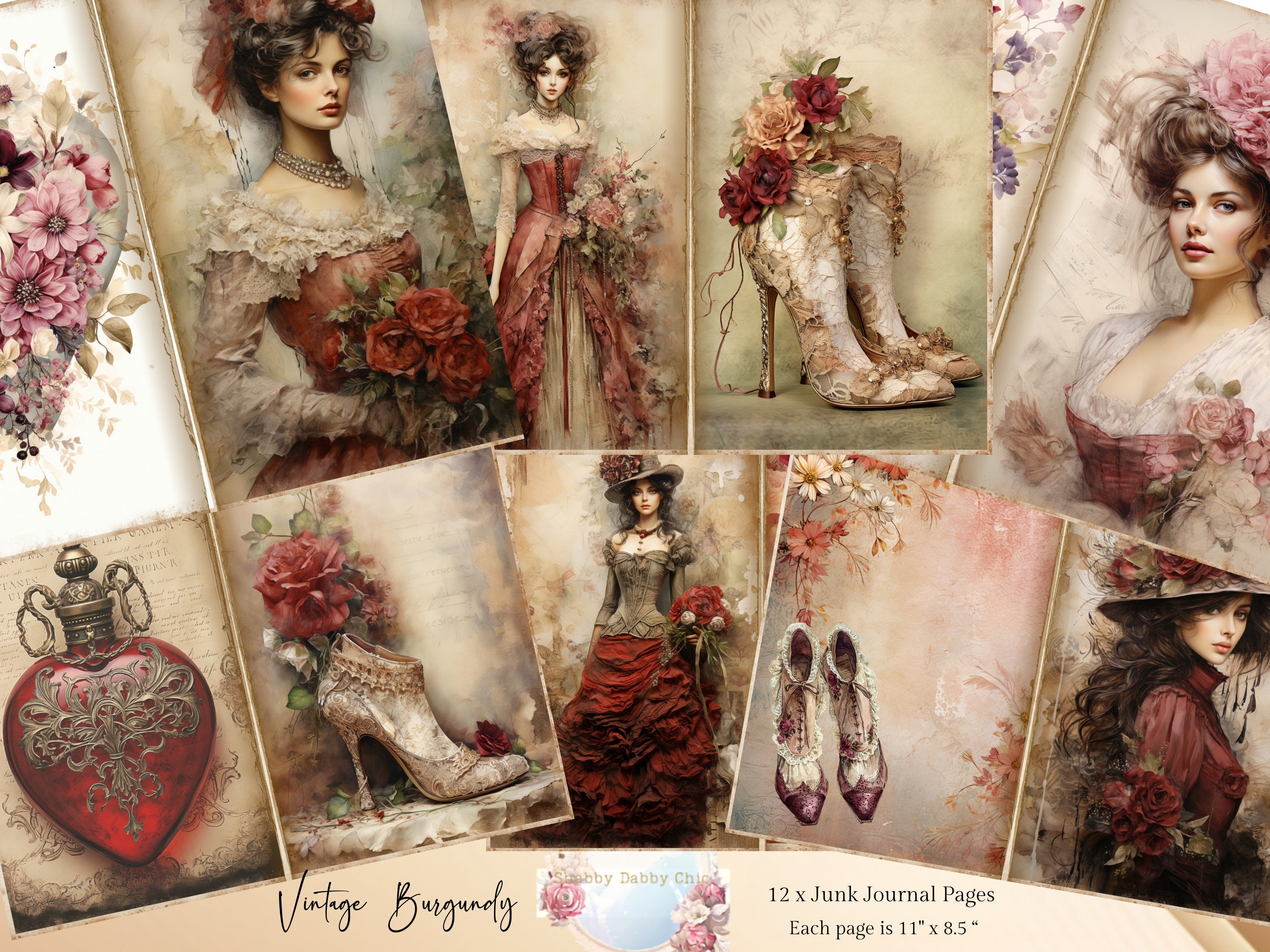 Victorian Women Junk Journal Pages, Victorian Ladies Junk Journal ...