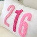 Personalized Dorm Room Number Cover, Punch Needle Pillow, Dorm Room ...