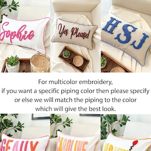 Personalized Baby Name Pillow Cover, Punch Needle Name Pillow, Nursery ...