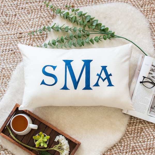 Monogram Pillow - Etsy