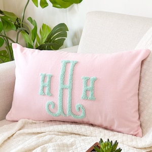 Monogrammed Pillow - Etsy
