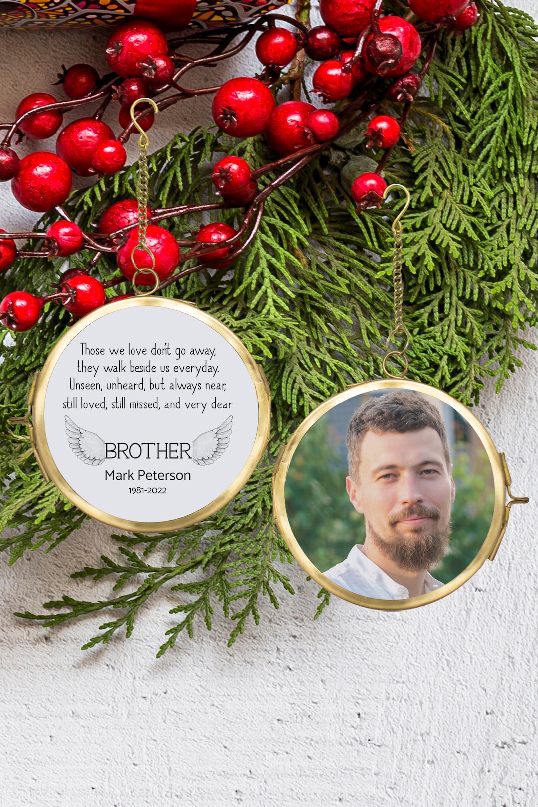 Brother Memorial Ornament, Bereavement Gift for Loss of Brother ...