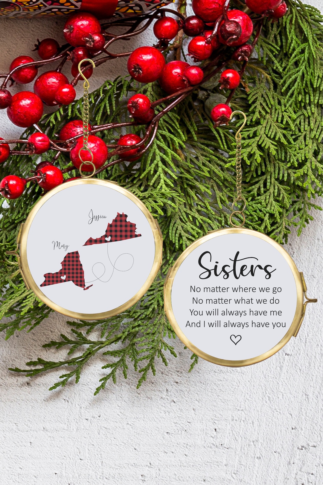 Personalized Long Distance Sister Gift Custom Long Distance - Etsy