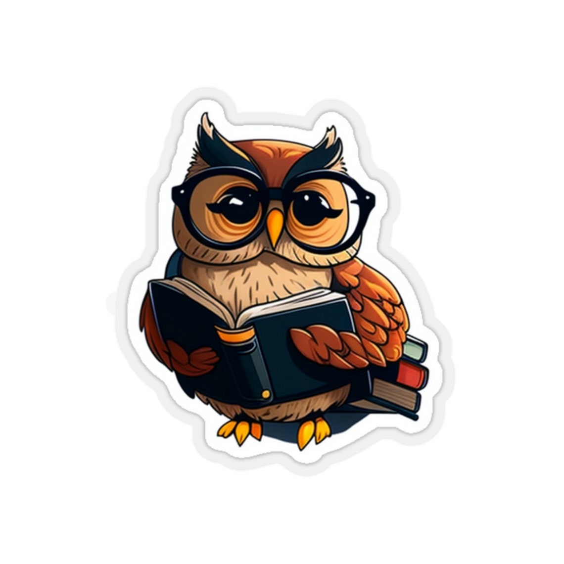 Wise Owl Reading With Glasses | Knowledge | Smart | Book | Education ...