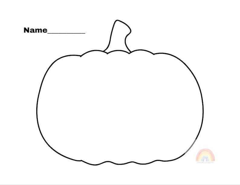 Pumpkin, Arts and Crafts for Kids, Fall, Halloween Printable, Daycare ...