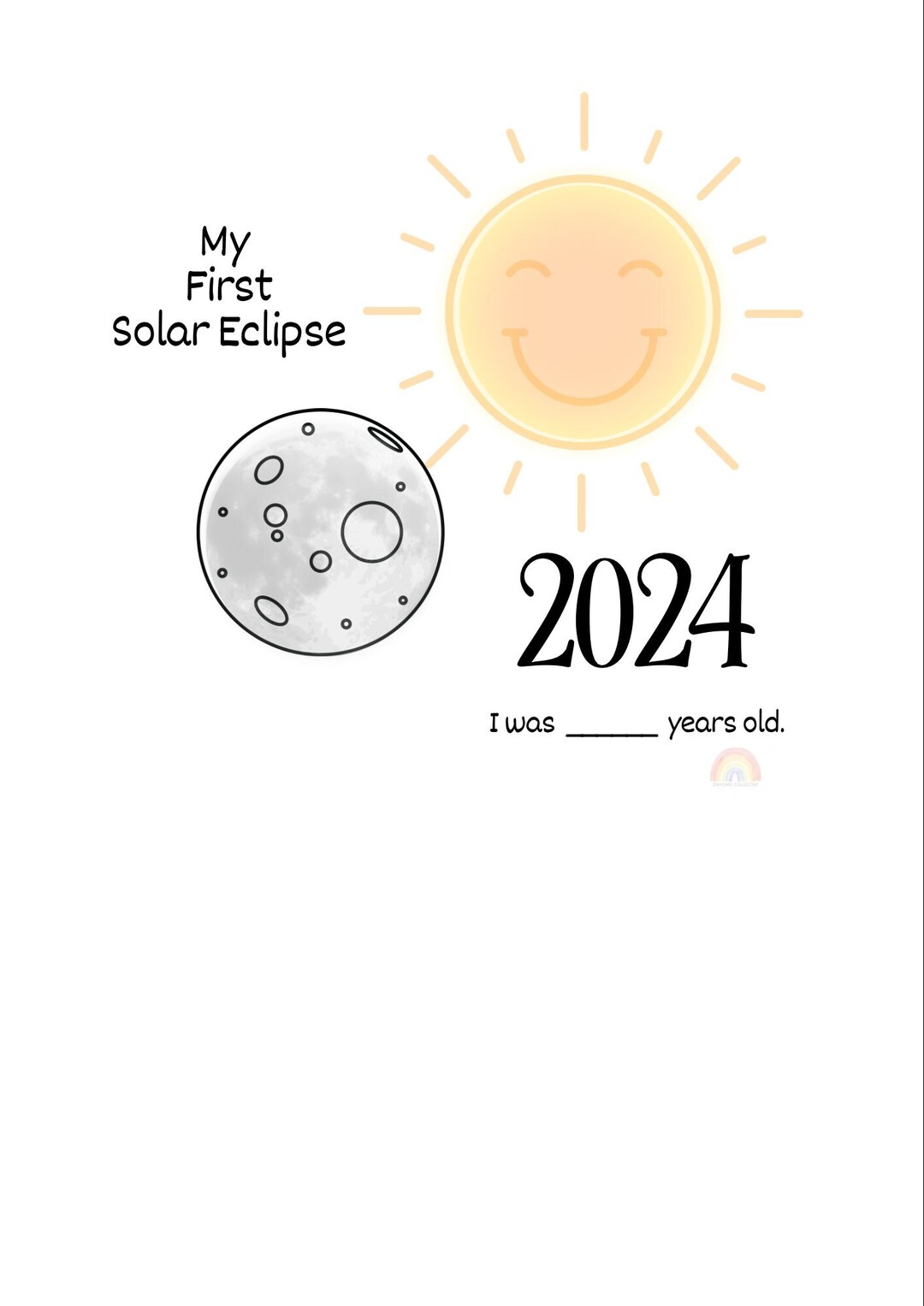 Solar Eclipse Handprint Download Printable Class Daycare Preschool Kids ...