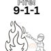 Community Helpers, Fire Prevention Safety Week, Coloring Sheet for Kids ...