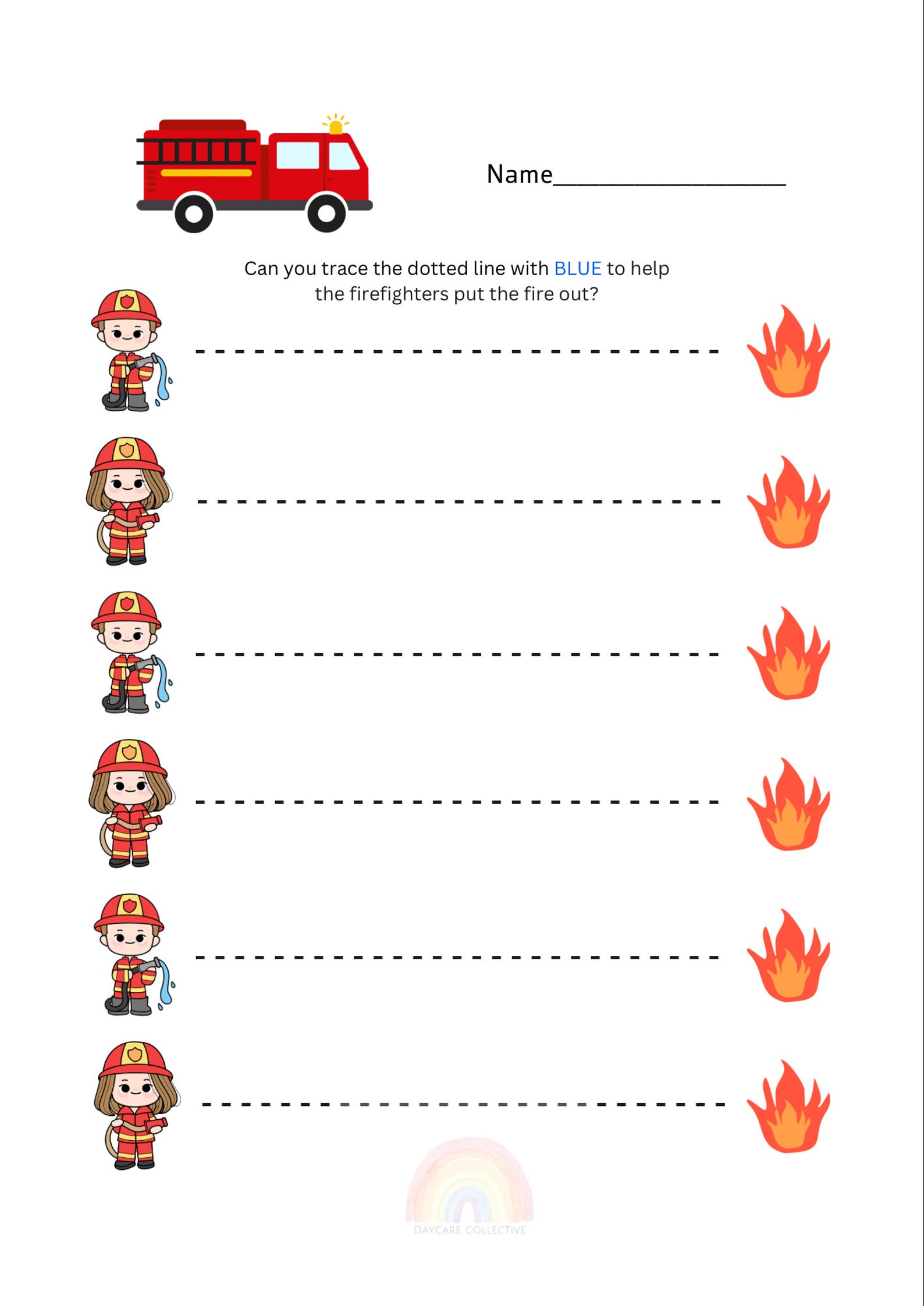 Fire Prevention Safety Toddler Preschool Homeschool Prek Daycare ...