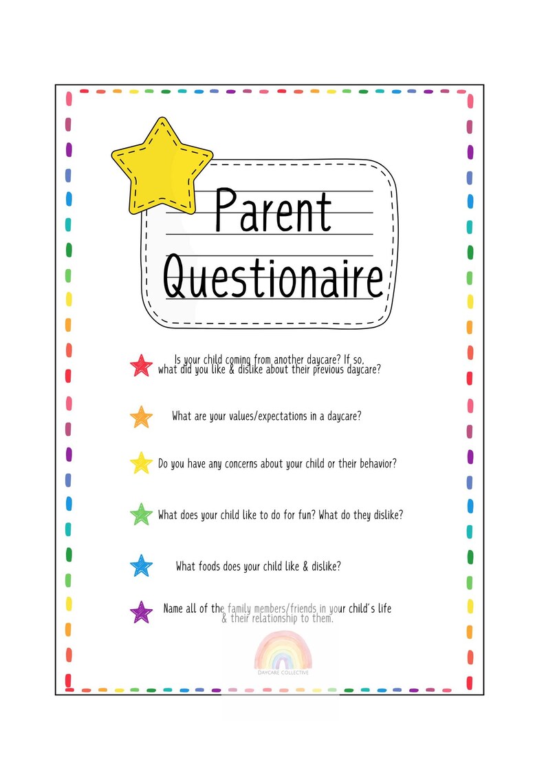 Daycare Marketing Interview Bundle, Ad, Parent Questionnaire, Childcare ...