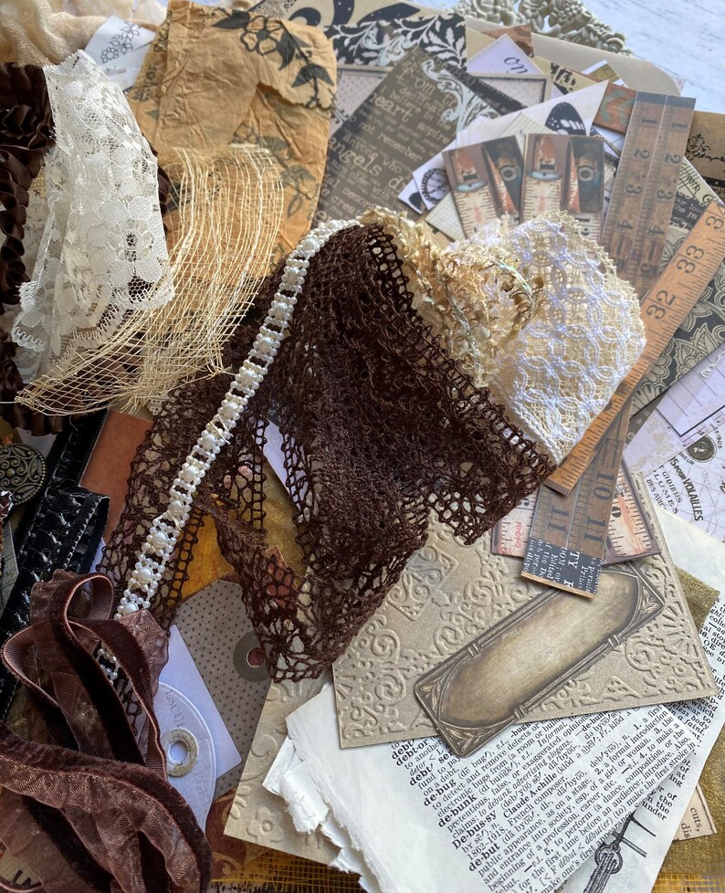 Vintage Tones Collage Packs - Etsy